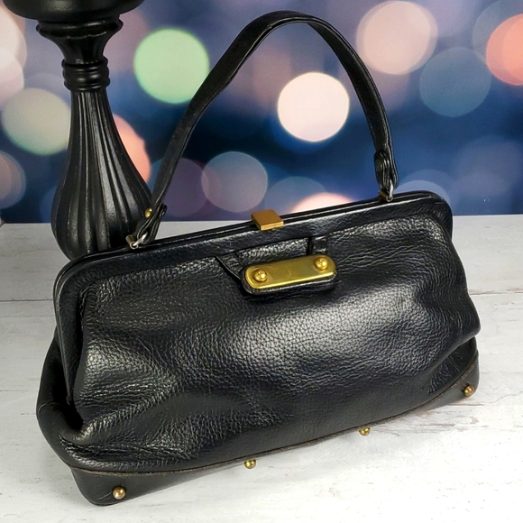 Ronay | Bags | Vintage Ronay 96s 1970s Black Leather Satchel Handbag ...